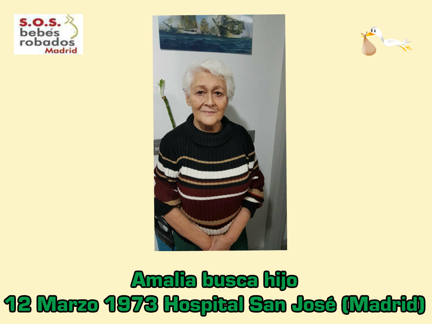 Amailia busca hijo. Hospital San José (Madrid) – 1973 | SOS Bebés ...